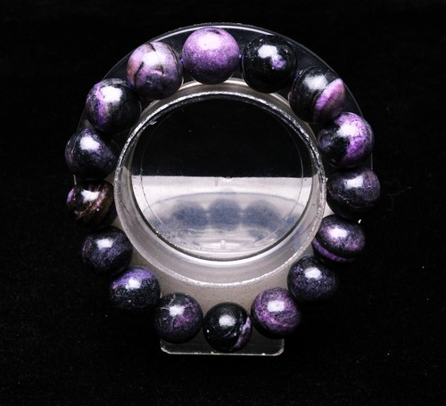 13mm Natural Purple Sugilite Quartz Crysta Fluorite Gemstone Bracelet ...