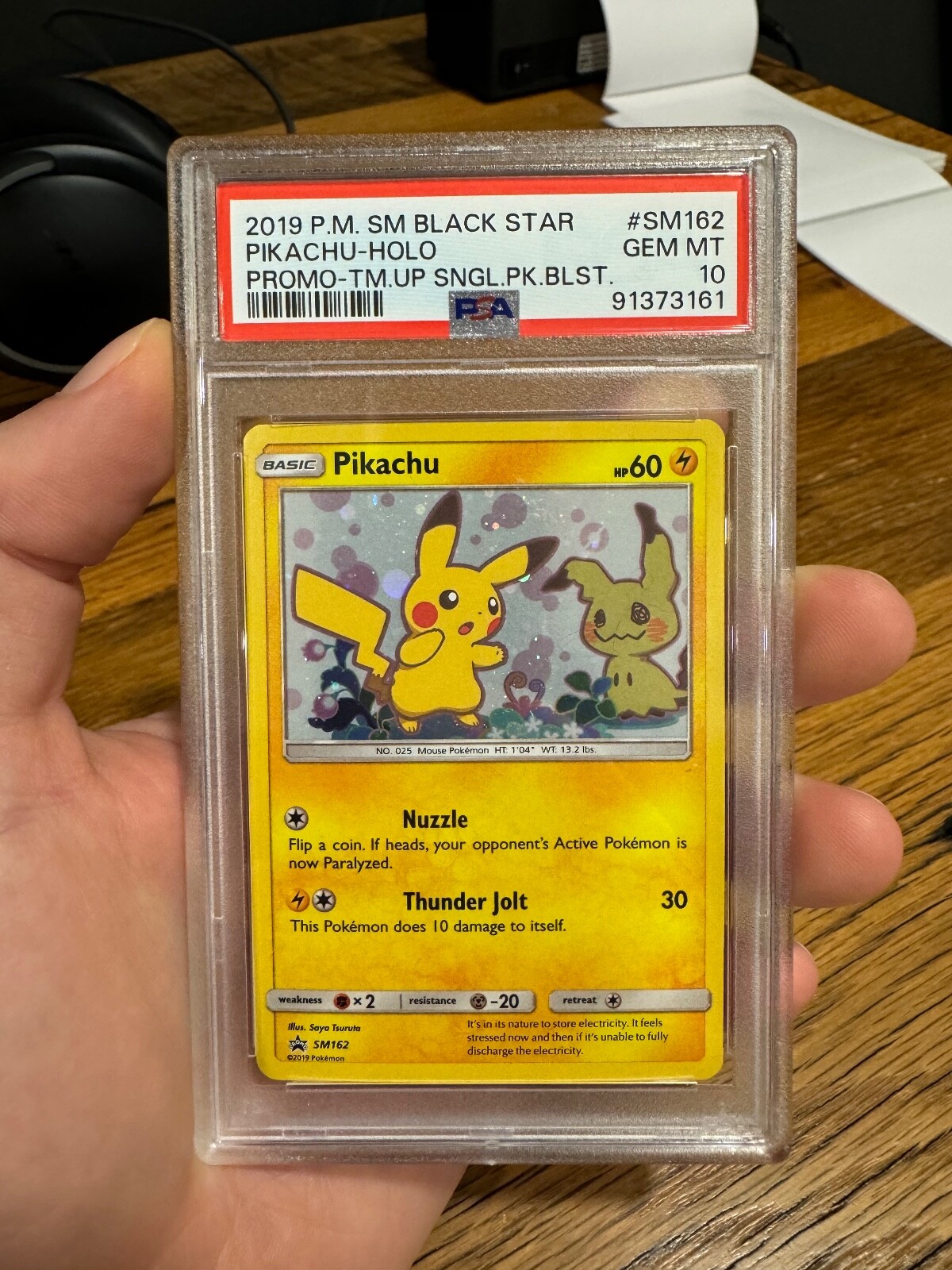 2019 Pokemon Sun & Moon Pikachu Black Star Promo Team Up Holo #SM162 ...
