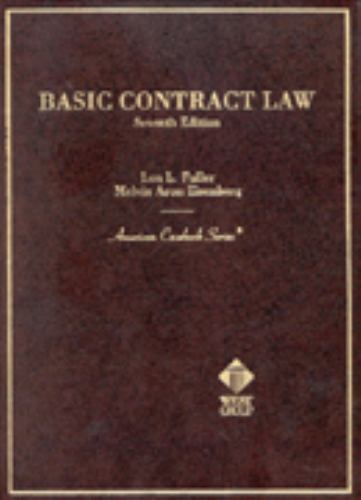 Basic Contract Law by Melvin A. Eisenberg and Knapp (2001, Hardcover ...