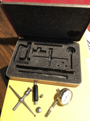 Starrett Dial Indicator 196 Dial And Sone Attachments with Red Box ...