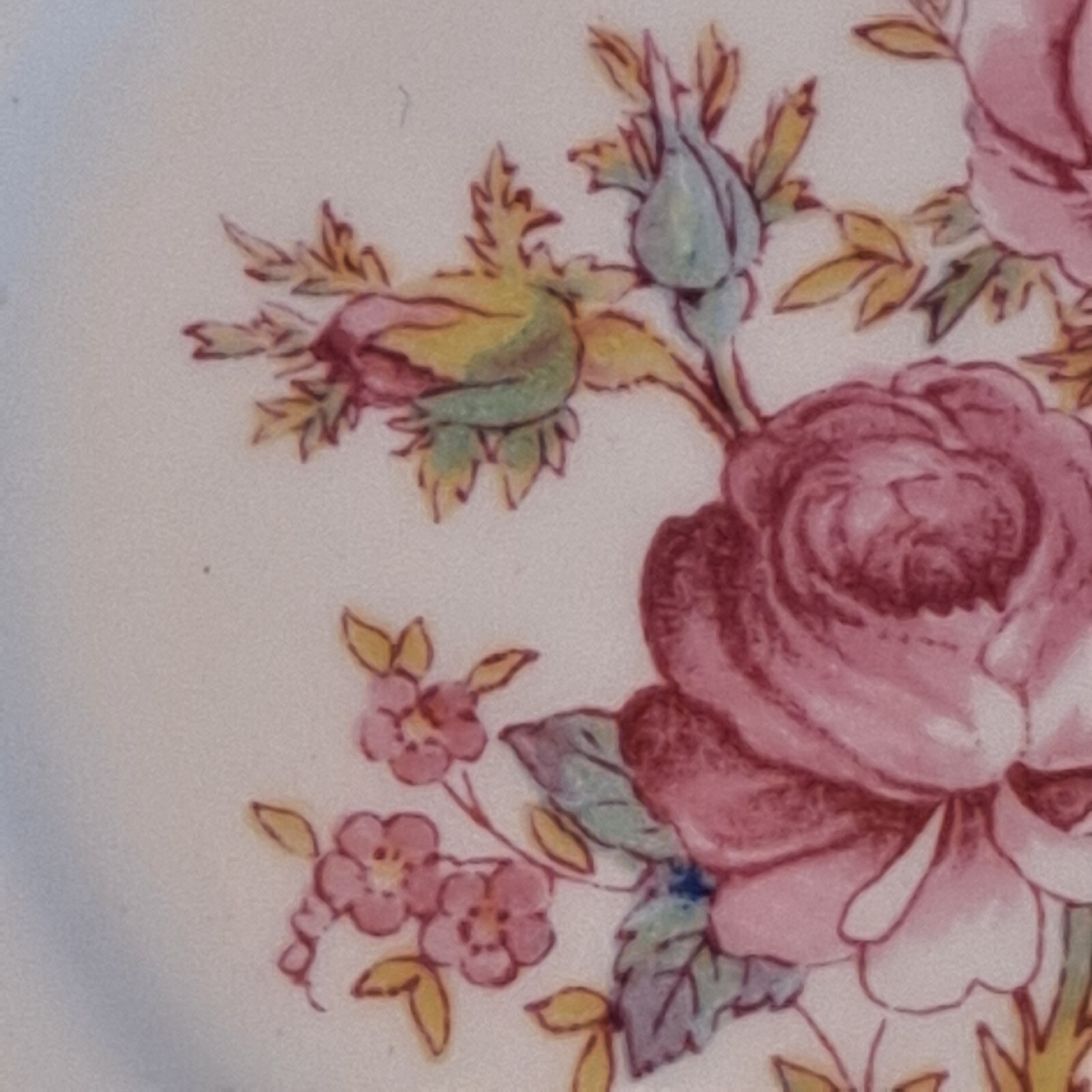 Pope Gosser SPRING(with Floral Design) SAUCER Dessert Plate Bread Green ...