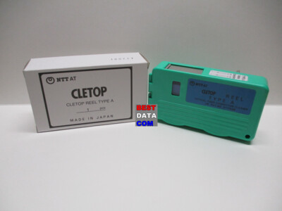 NTT AT Cletop reel type A fiber optic cleaner cassette with blue tape ...