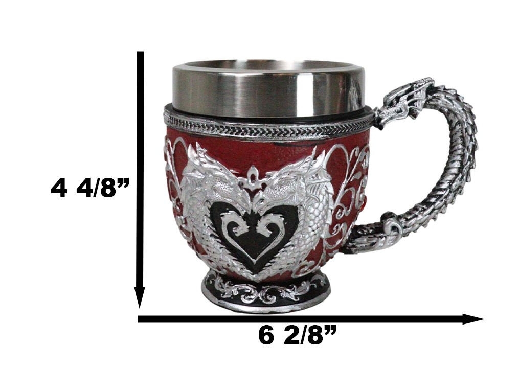 Wicca Scroll Art Dragon Blood Red Vial With Silver Heart Dragons Tea ...