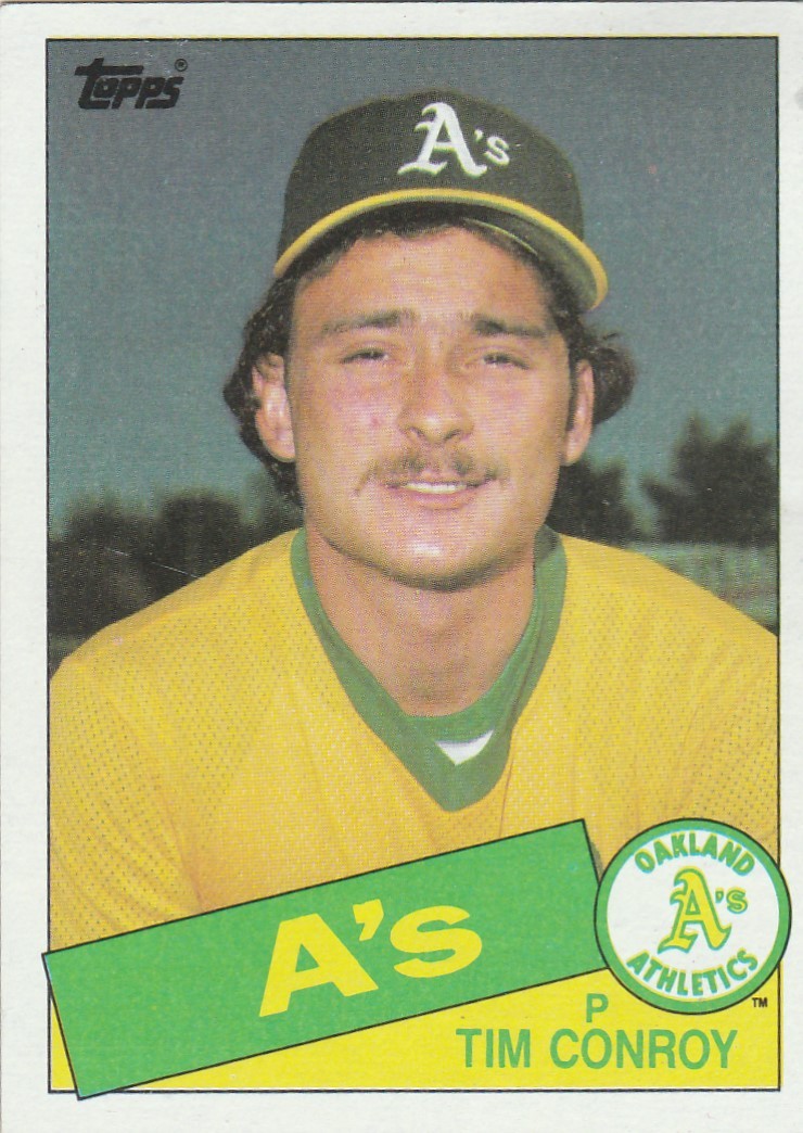 FREE SHIPPING-MINT-1985 (ATHLETICS) Topps #503 Tim Conroy | eBay
