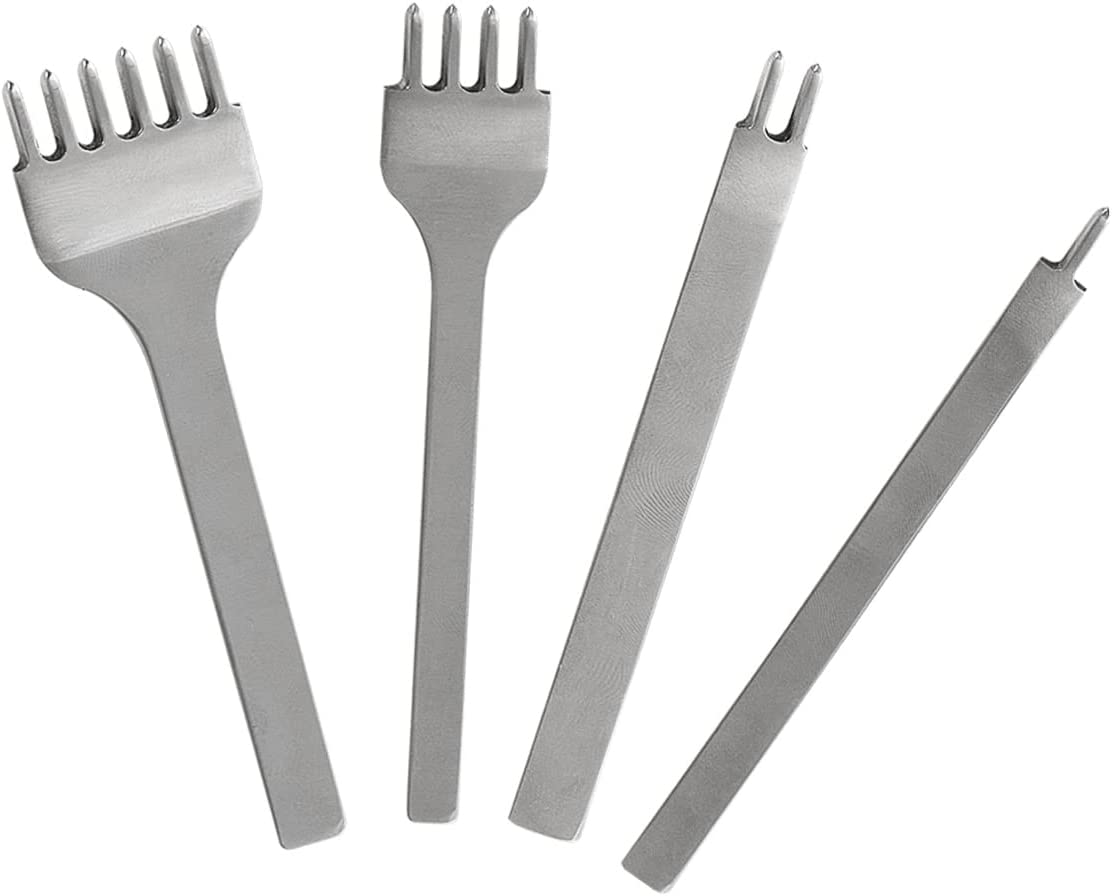 WUTA Leather Diamond Chisel Sharp Pricking Iron Polished Prongs Leather ...