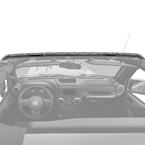 Bestop 55013-01 Factory Style Windshield Header Assembly for 07-18 ...