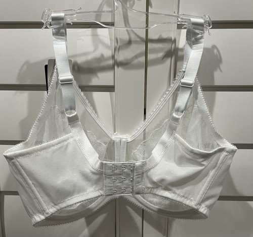 Wacoal White Retro Chic Full Figure Underwire Bra 855186 36 DDD Nwt $68 ...