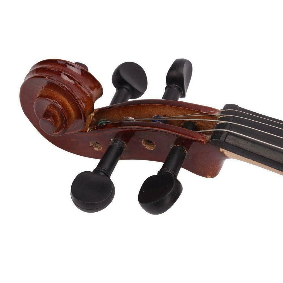 New 4/4 Full Size Natural Color Acoustic Violin w/ Case Bow Rosin ...