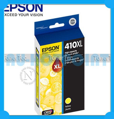 Epson Genuine #410XL-Y YELLOW High Yield Ink Cart->XP-530/XP-630/XP-900 ...