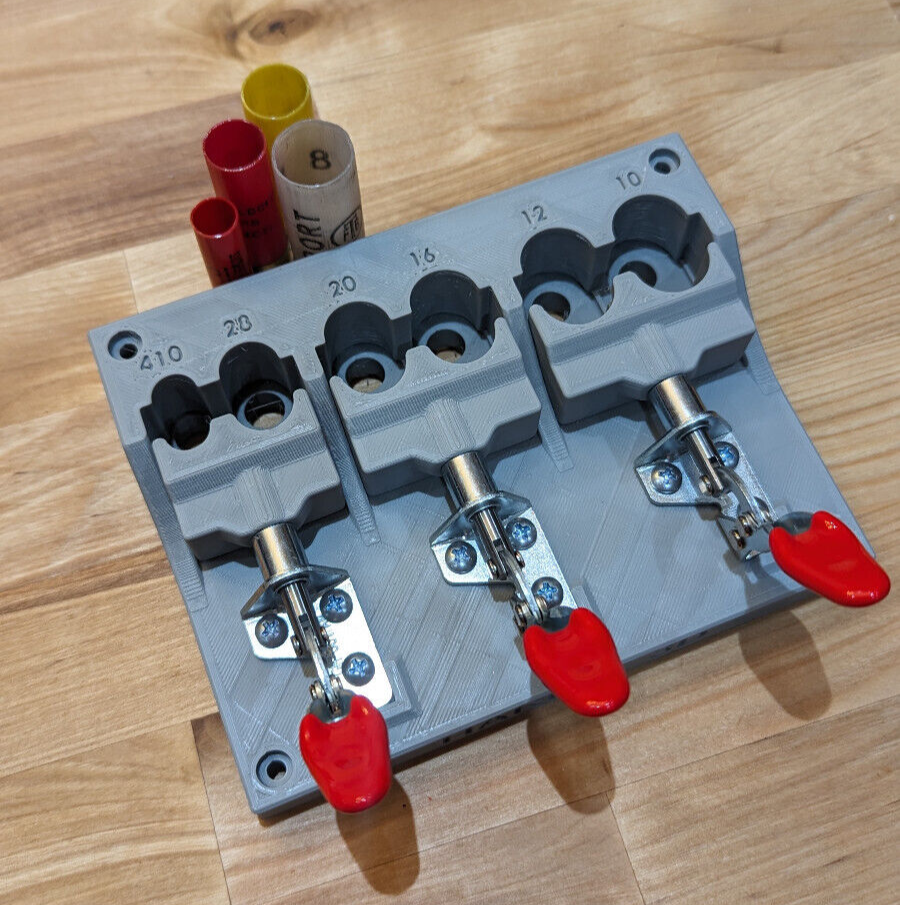 Shotgun Shell Hull Roll Crimp Clamp Vise 410,28,20,16,12,10 Gauge | eBay