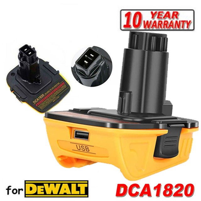 DEWALT DCA1820 20V Battery Adapter - Black/Yellow for sale online | eBay