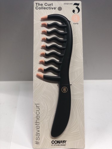 CONAIR DETANGLE Comb CURL Collective Leaves Curls Intact Save Coily ...