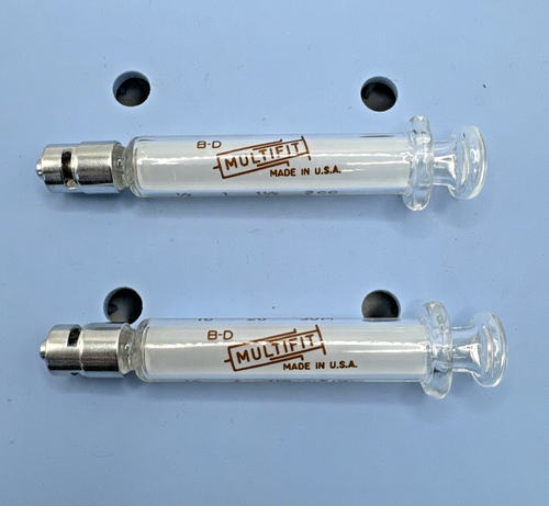 BD Multifit Glass Syringe 2cc - Reusable (LOT OF 2) | eBay