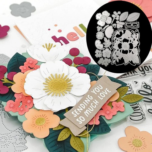 Primrose Flowers Metal Cutting Dies Cuts Stencils DIY Scrapbooking ...