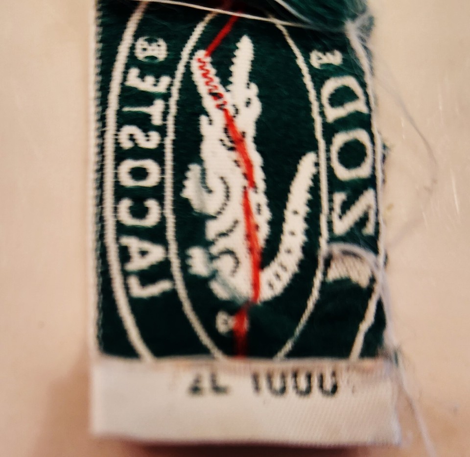Vintage Clothing Labels: Lacoste, Levis, etc. -Lot of 10 | eBay
