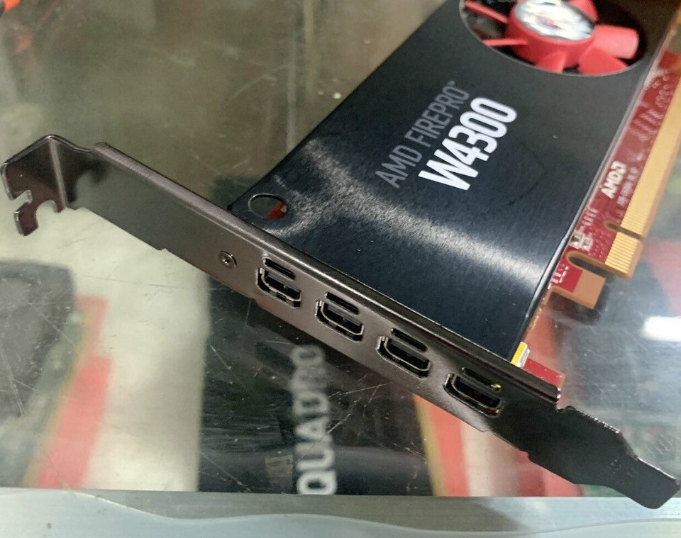 AMD FirePro W4300 4GB Low Profile Workstation Graphics Card Quad ...