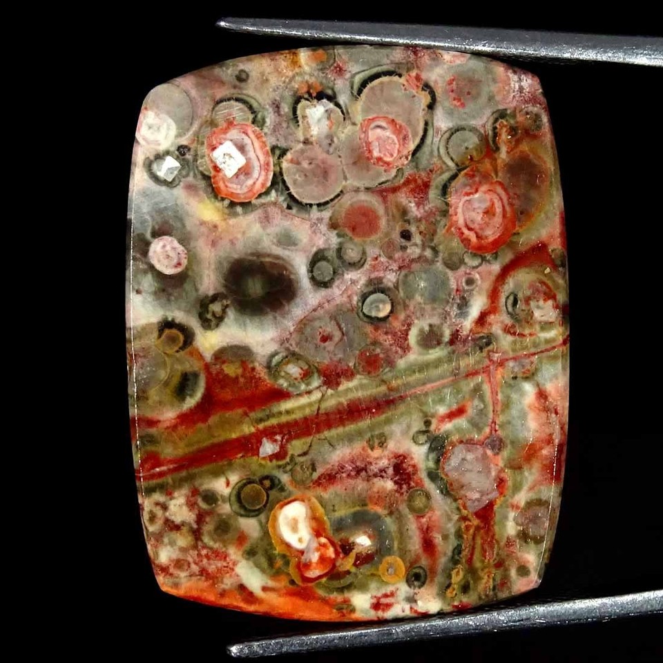 21.30Cts Natural Leopard Skin Jasper Cushion Cabochon Loose Gemstone ...