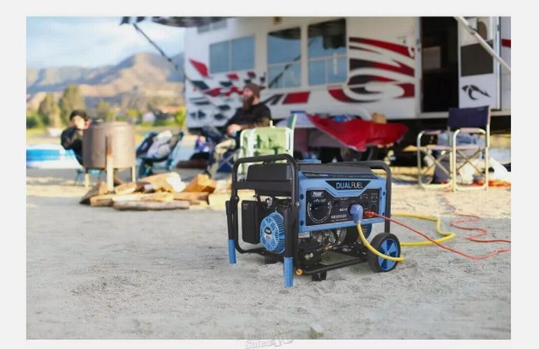 Pulsar 6580W Portable RV Ready Dual Fuel Gas Powered Generator Wheel ...