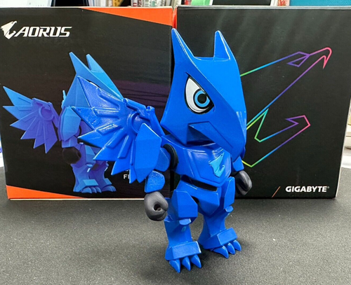 AORUS CHIBI Figurine Blue / Robot model action figure / 9 into 9 new | eBay