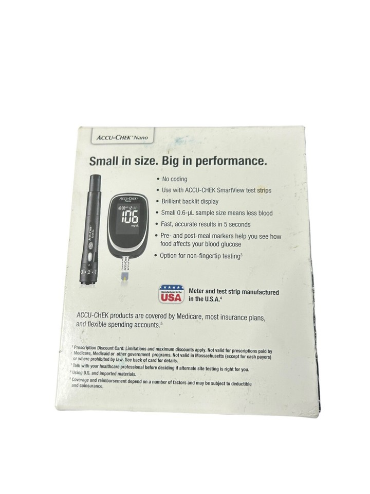 Accu-Chek SmartView Nano Blood Glucose Monitor System Meter See ...