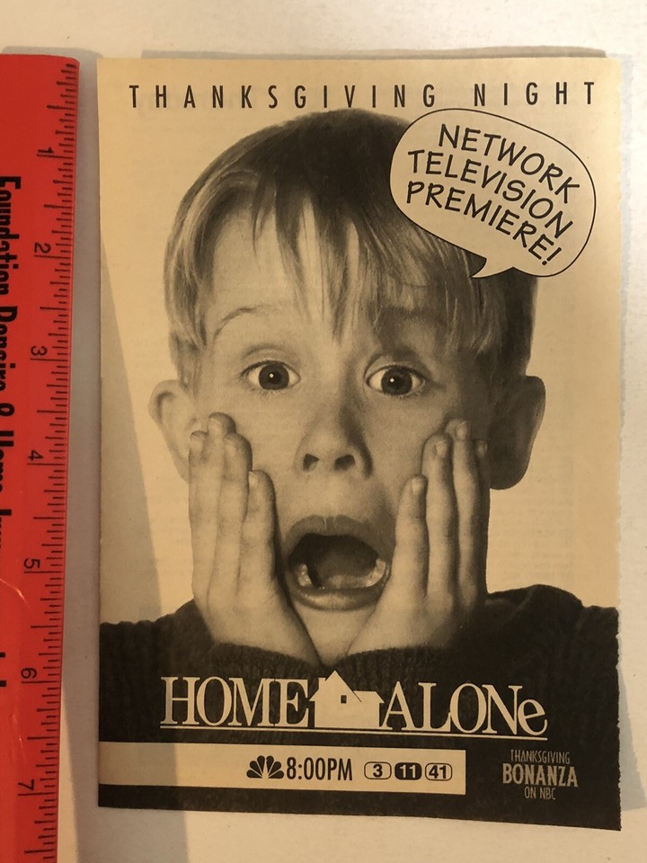 Home Alone Vintage Tv Guide Print Ad Macaulay Culkin Joe Pesci TPA24 | eBay