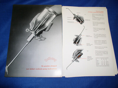 2 Stück Prospekt Blätter Reilang Ölkanne Öler Pressure Oil Gun ...