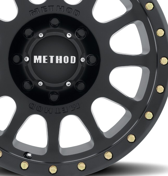 17 METHOD NV BLACK WHEELS RIMS 8 2500 3500 FITS SIERRA SILVERADO ...