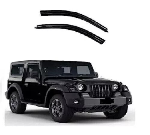 Car Side Window Deflector, Door Visor, Wind Guard, Rain Guard for Thar ...