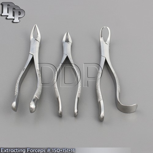 3 O.R GRADE DENTAL TOOTH SURGERY EXTRACTING EXTRACTION FORCEP # 150+151 ...