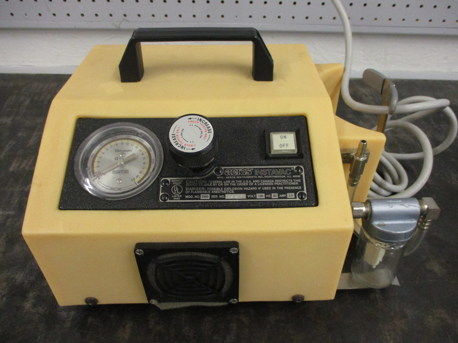 AEROS INSTRUMENTS 2500 VACUUM ASPIRATOR PORTABLE SUCTION | eBay