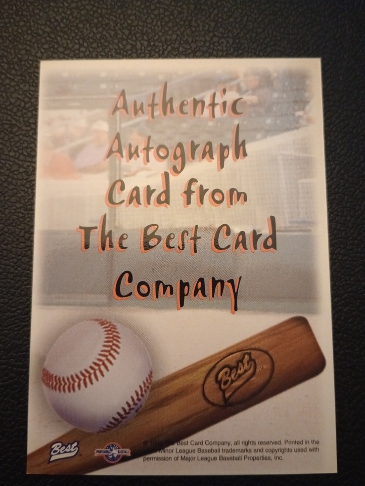 1998 Best Chad Green AUTOGRAPH Brewers | eBay
