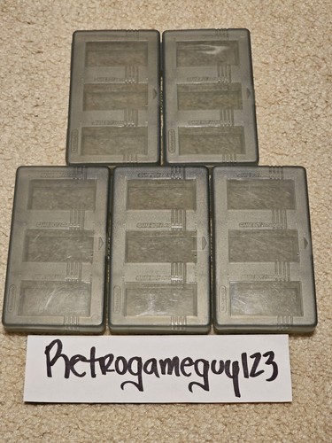 Official Nintendo Game Boy Advance GBA 3 Game Holder Case OEM Lot Of 5 ...