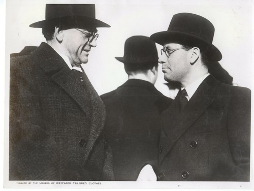 Original Wayfarer Press Photo Oswald Pirow South Africa & Malcolm ...