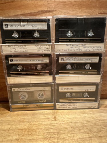 Lot of 6 Vintage TDK SA-X90 Chrome High Bias cassette tapes Used Blank ...