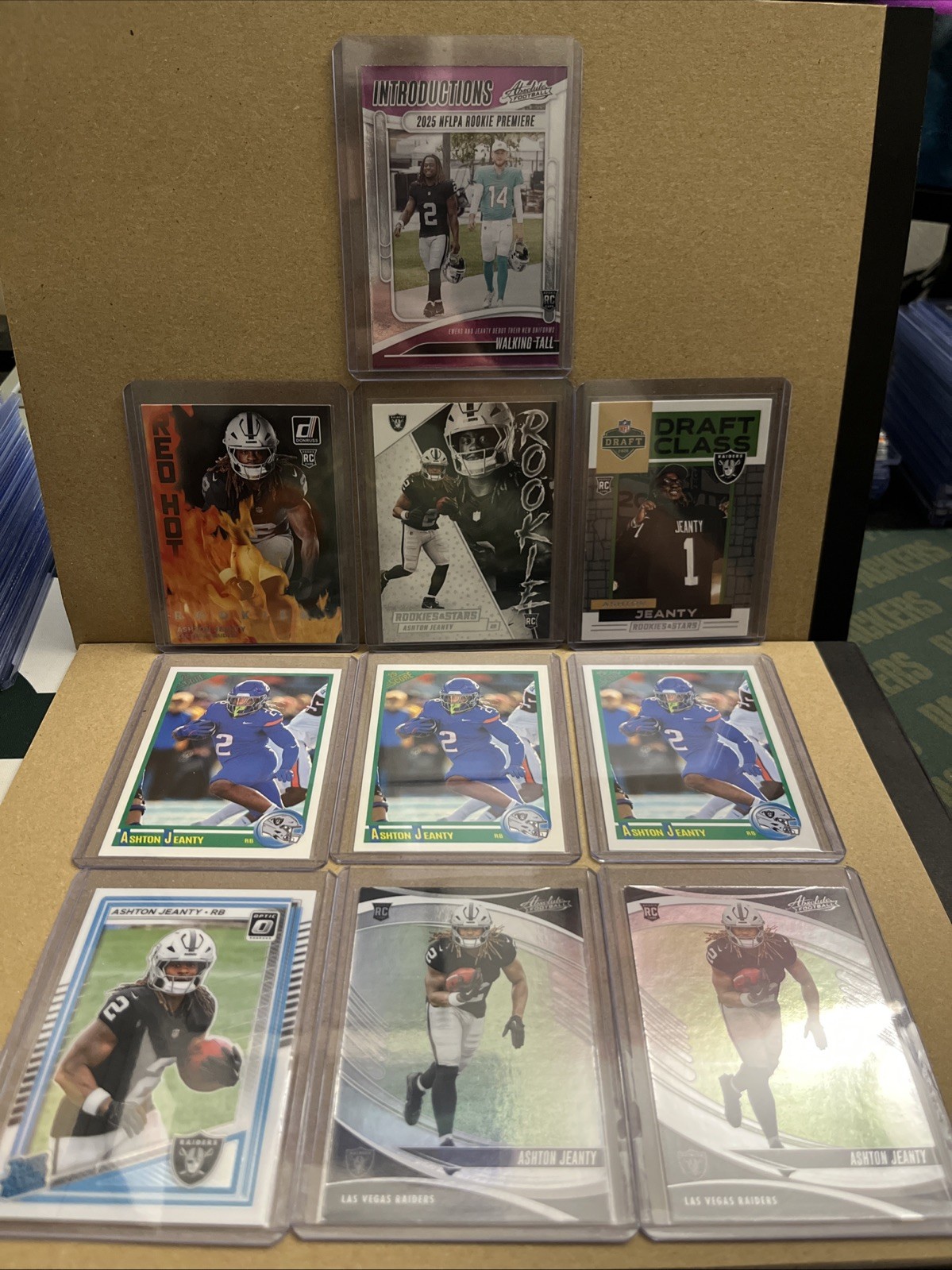 ASHTON JEANTY Rookie Card Lot 10 Cards Inserts/Base LV Raiders | eBay