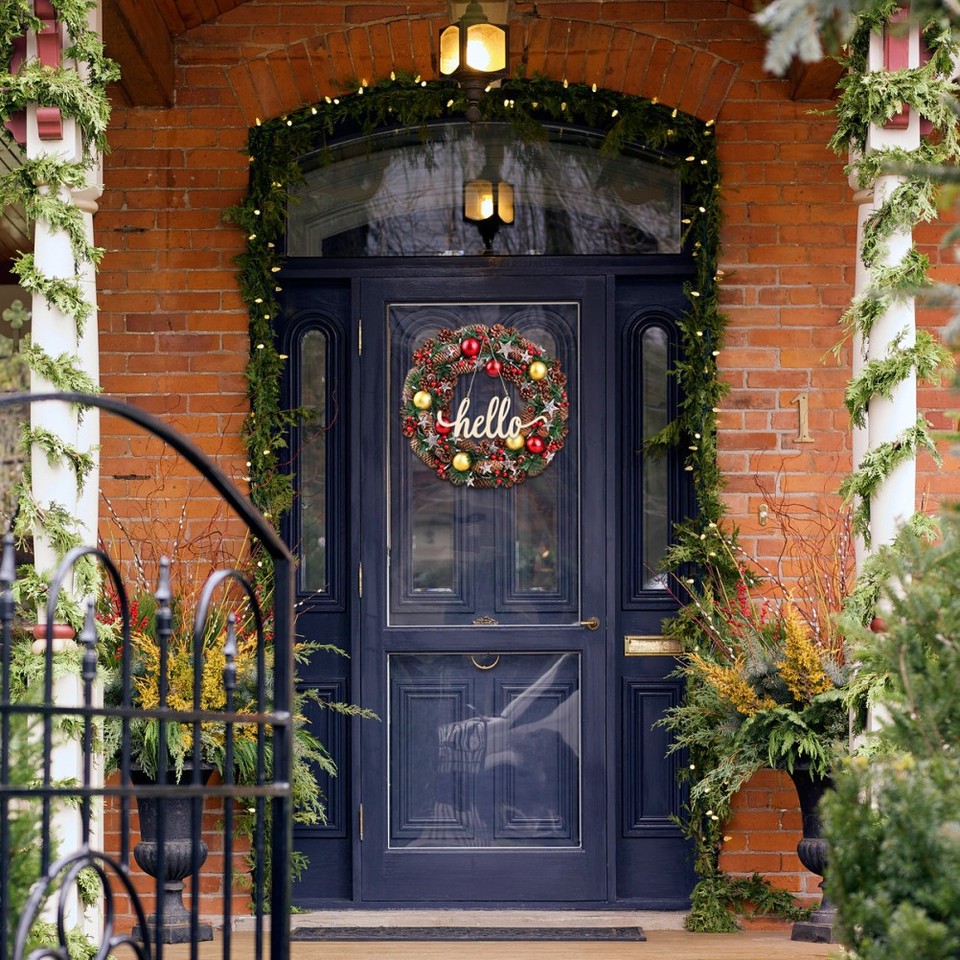 Hello Wood Sign Wall Decor Wooden Letters DIY Block Words Sign Wooden ...