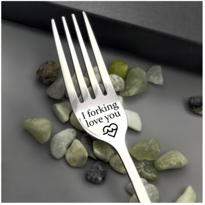 Engraved Fork - I forking love you OR I forking love you too | eBay