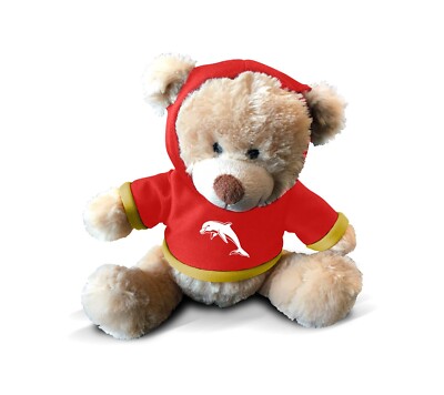 Dolphins NRL TEAM Plush Teddy Bear with Hoodie Christmas gifts | eBay ...