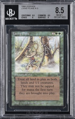 1994 MAGIC THE GATHERING LEGENDS LIVING PLANE R G BGS 8.5 | eBay