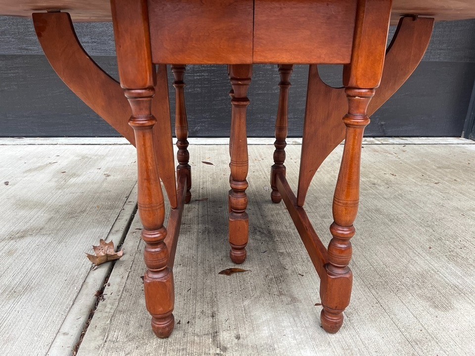 Vintage Cushman Colonial Herman DeVries Maple Butterfly Dining Table | eBay
