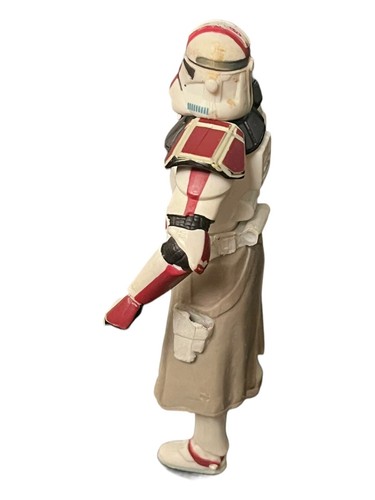 Star Wars Red Clone Commander Arc Trooper 2004 Revenge of The Sith 3.75 ...