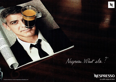 Publicité Advertising 018 2008 café Nespresso (2p) & George Clooney | eBay