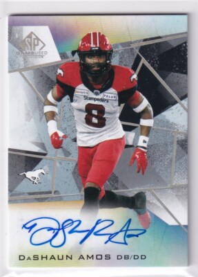 2021 CFL Game Used Dashaun Amos Auto | eBay