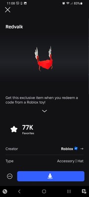 RARE! RED VALK Roblox Account + More and Extra Robux !Contact me! | eBay