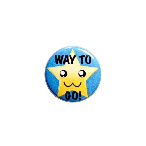 Star Student Pin Button Way To Go Student Award Pin Reward Cute Gold 1 ...