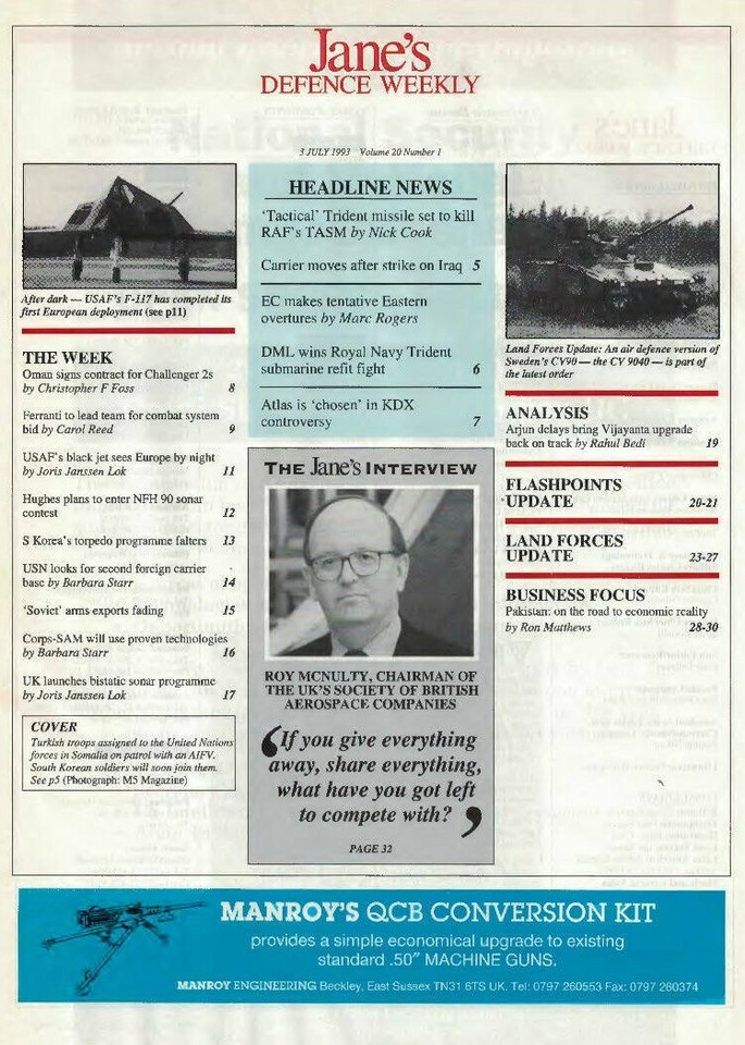 JDW - Jane's Defence Weekly Magazine (3 July 1993) | eBay