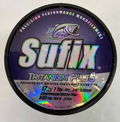 Sufix Tritanium Plus Line, 17 Lb, 840 Yds, Chartreuse - 696-117CH | eBay