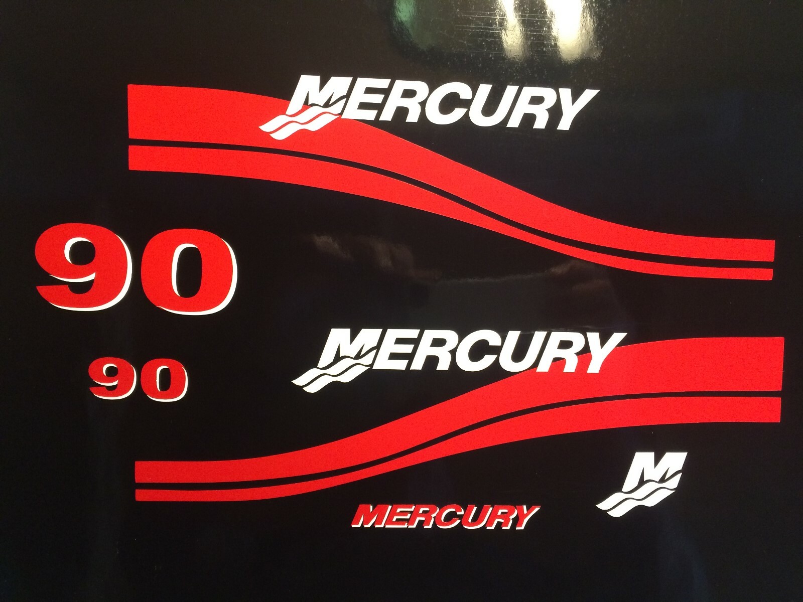 Mercury Outboard decals stickers Marine Vinyl set 25 - 90 hp Free USA ...