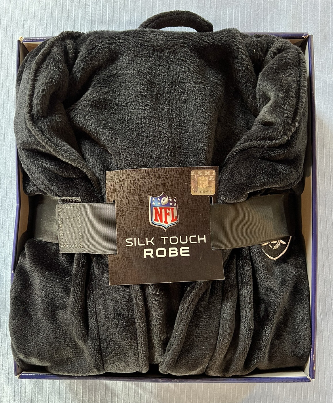 Northwest NFL Silk Bath Robe for Men, Size L/XL - Black for sale online ...