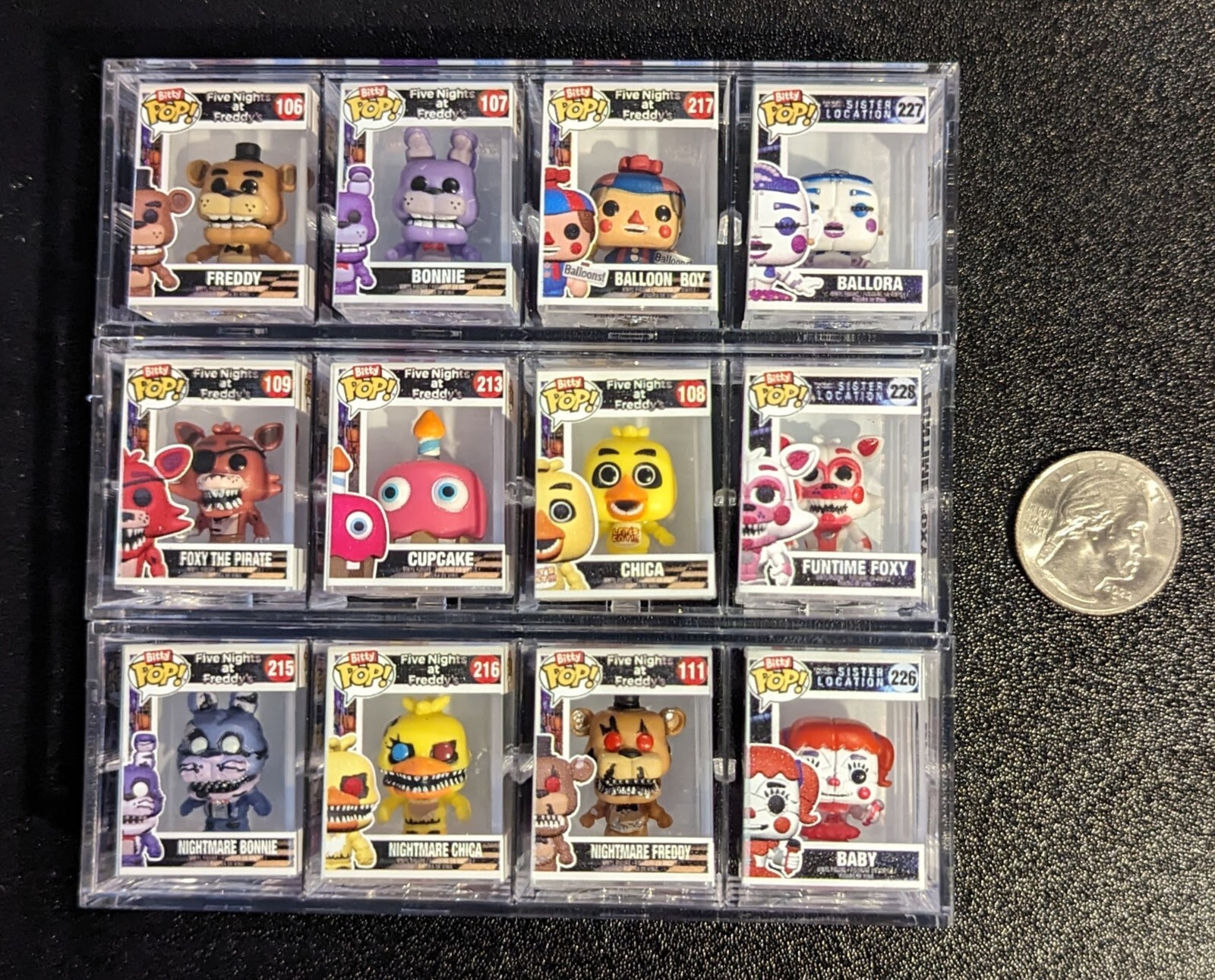Bitty Pop! Five Nights at Freddy's FNAF - 1" MINIS Common Set of 12 ...